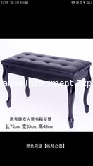 New Style Fashion Design Keyboard Bench Manufacturer With   hot sale iron and wood bench piano with Leather surface fold
