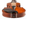 Tengling FLV2113 Full Size Flamed Solid Wood Violin Handmade for Beginner Spruce wood production, because of its softer