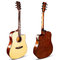 38" cutaway acoustic guitar with high gloss finished Flyoung Wine Red Semi-hollow Electric Guitar 6-string Electric Guit